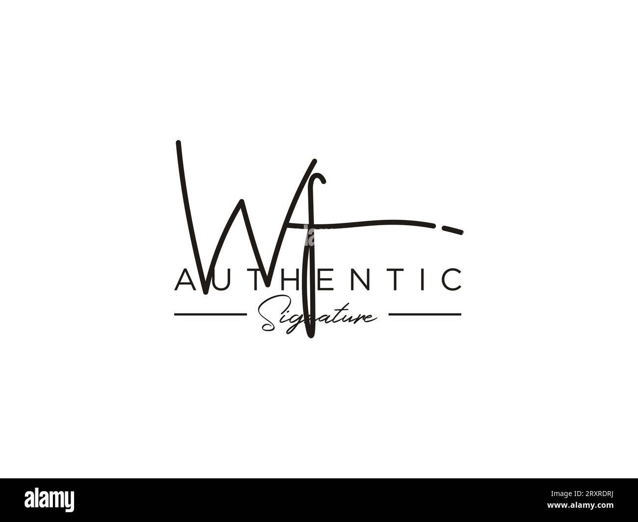 Wf logo vector vectors hi-res stock photography and images - Alamy
