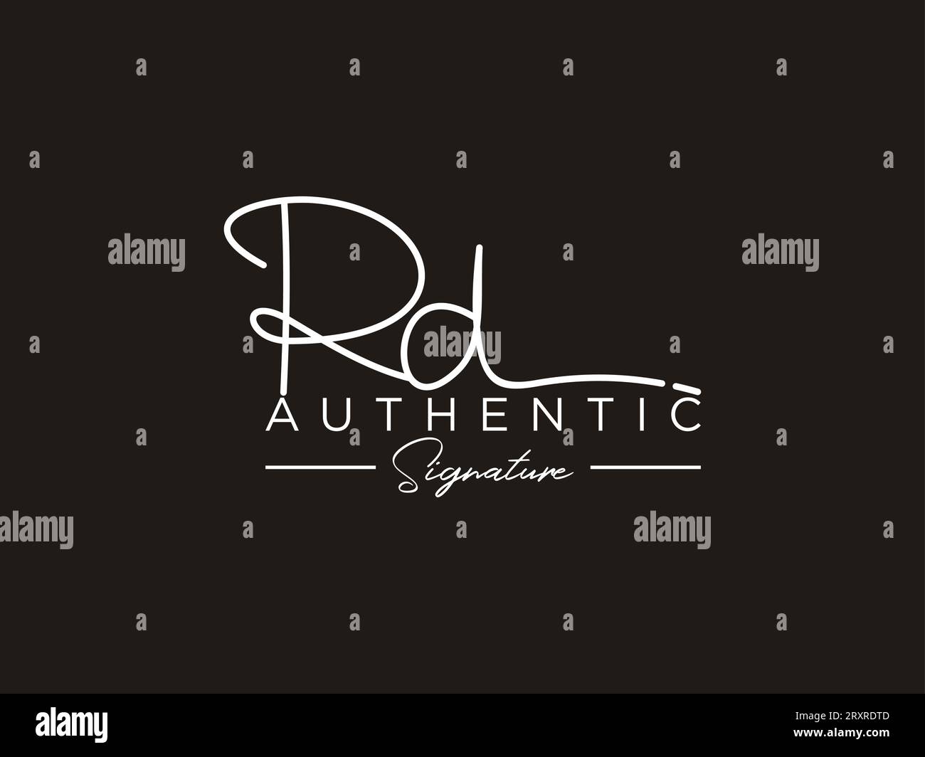 Rd signature hi-res stock photography and images - Alamy