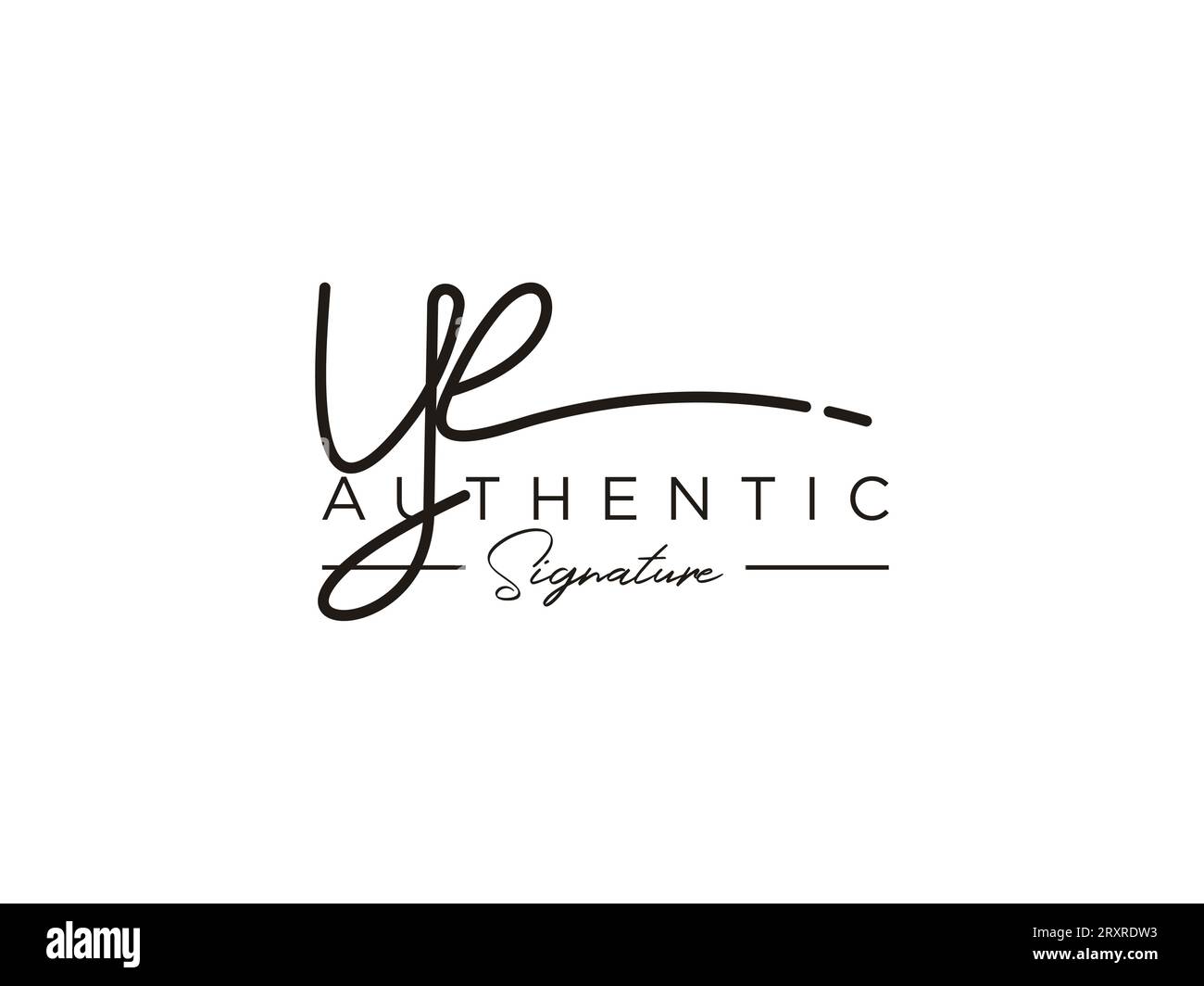 Ye signature Stock Vector Images - Alamy