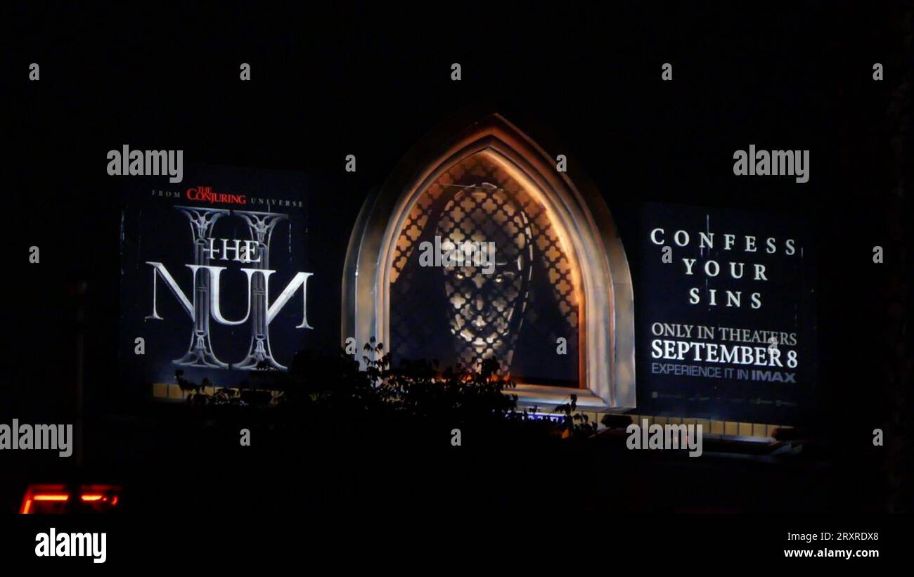 Los Angeles, California, USA 22nd September 2023 The Nun 2 Billboard on ...
