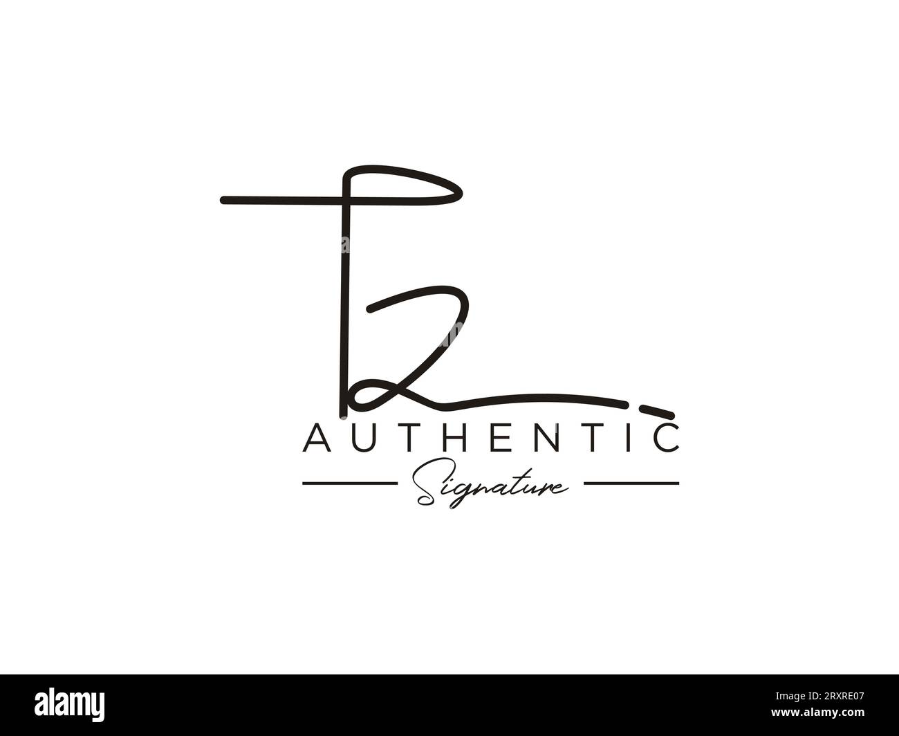Tz signature hi-res stock photography and images - Alamy
