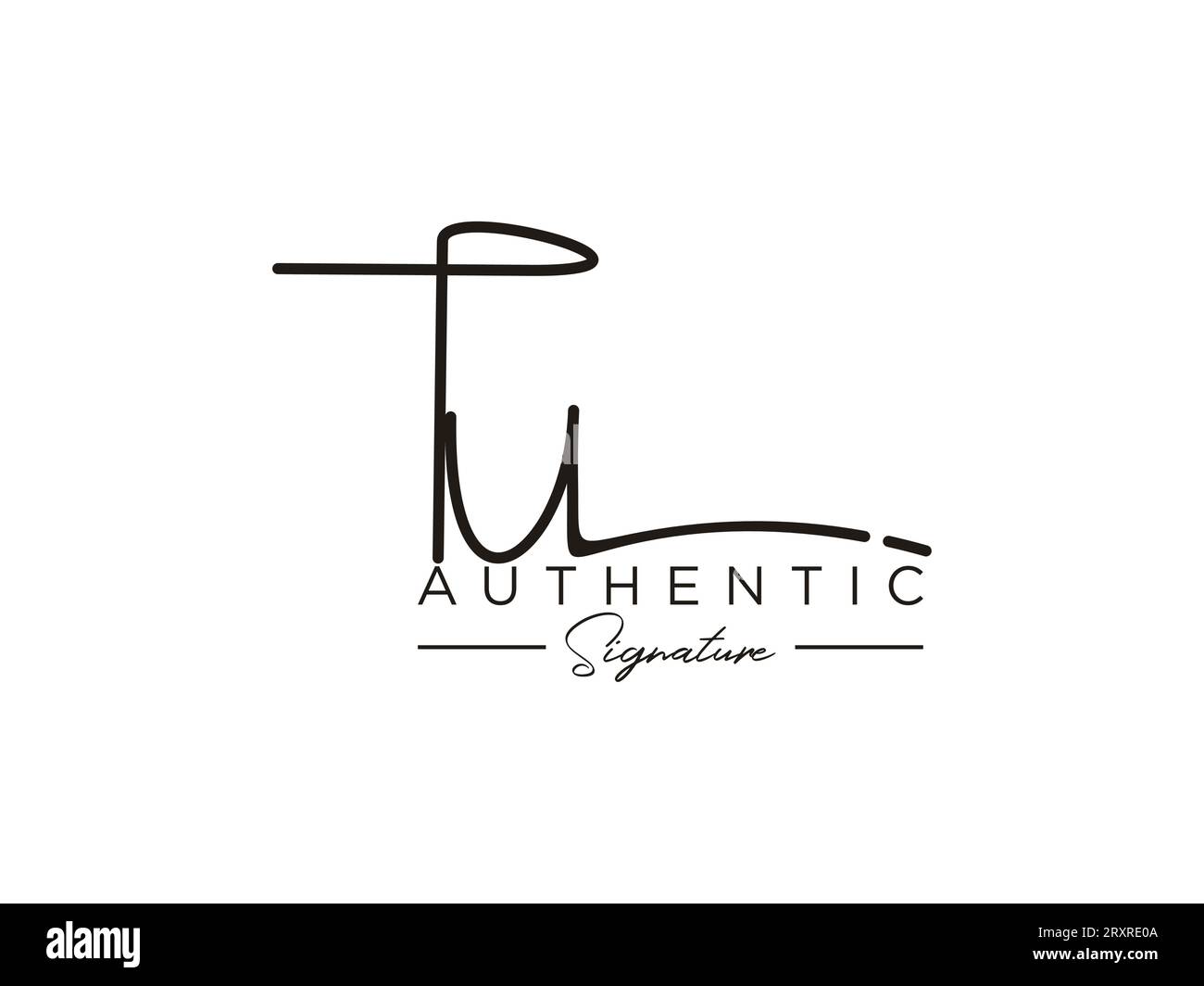 Tu signature hi-res stock photography and images - Alamy