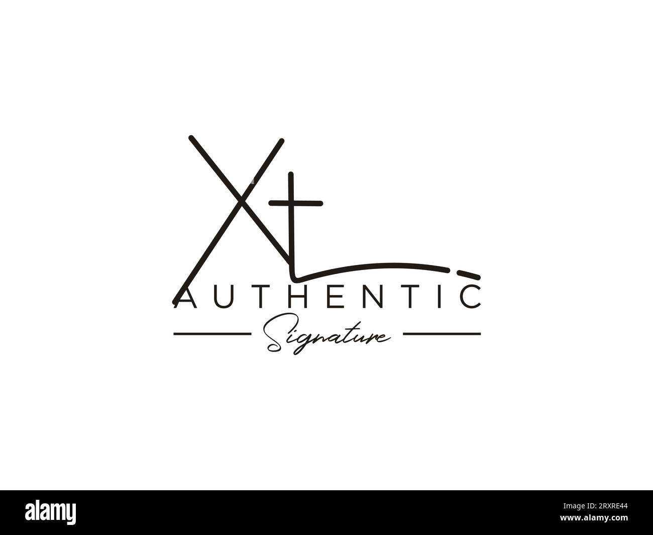 XT Signature Logo Template Vector Stock Vector Image & Art - Alamy