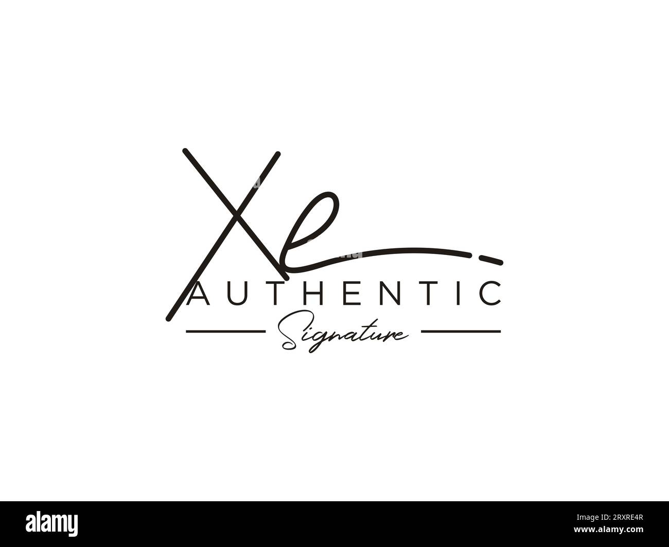 XE Signature Logo Template Vector Stock Vector Image & Art - Alamy