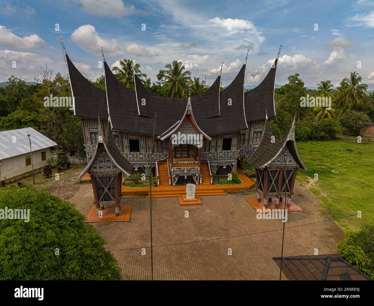 Sumatra, Indonesia - Sep 2, 2022: Sultan's palace built in traditional ...