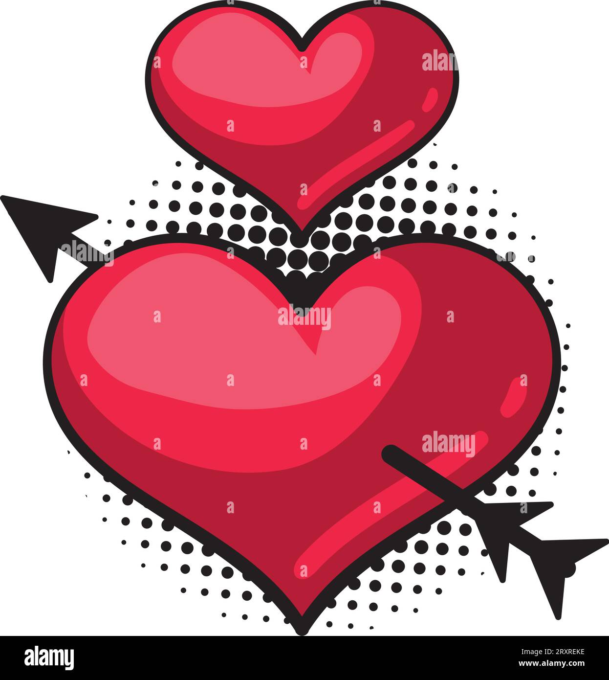 love pop art style Stock Vector Image & Art - Alamy