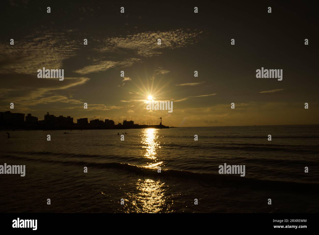 Jeju Iho beach at dusk Stock Photo - Alamy