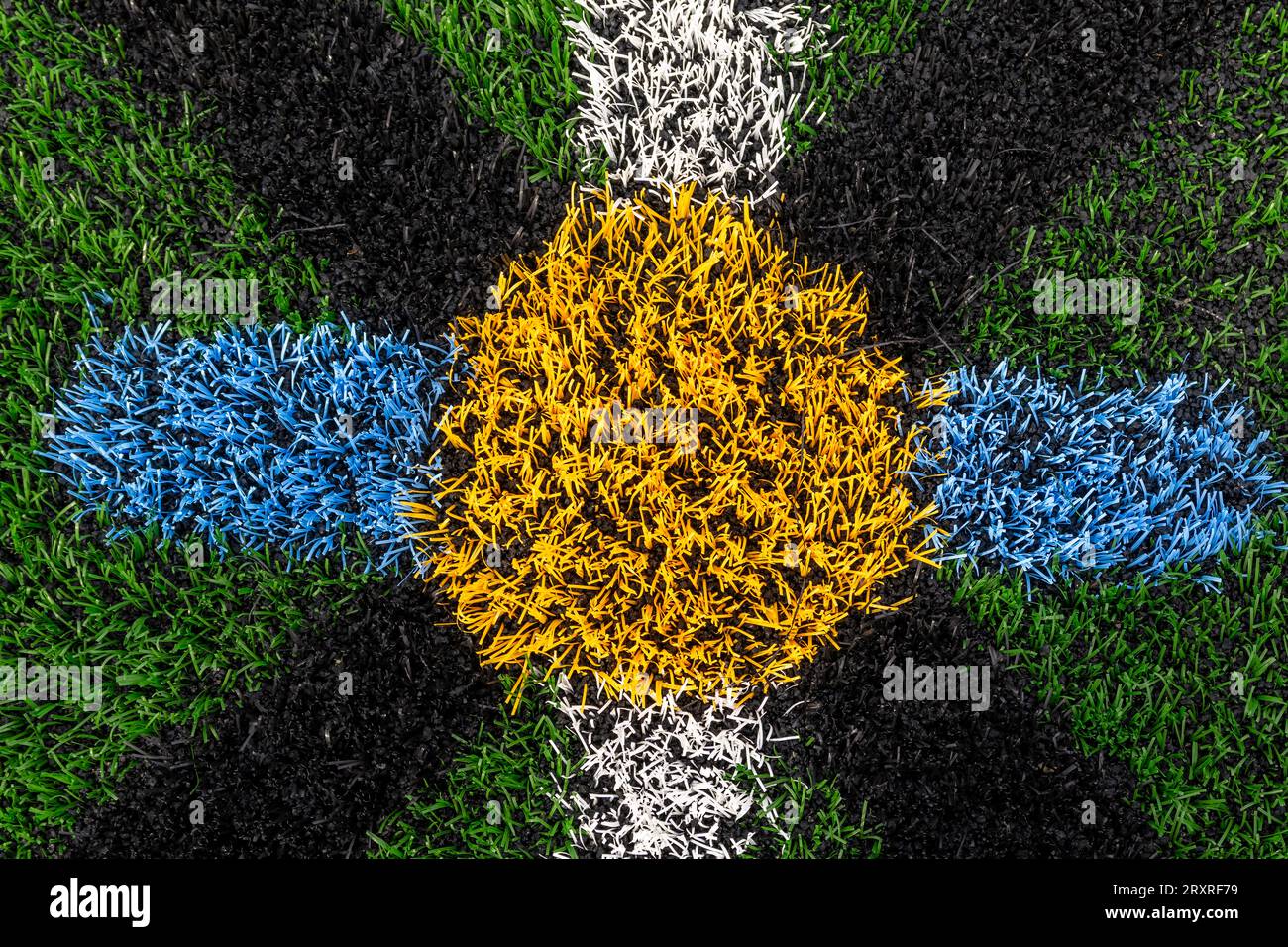 Middle football pitch stadium hi-res stock photography and images - Alamy