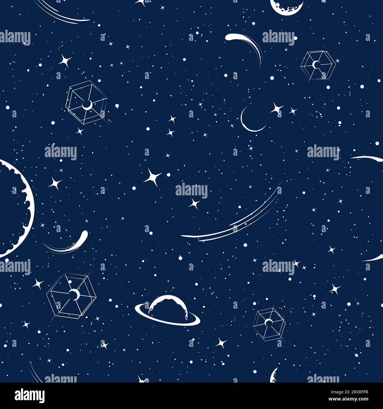 Seamless astral design hi-res stock photography and images - Alamy