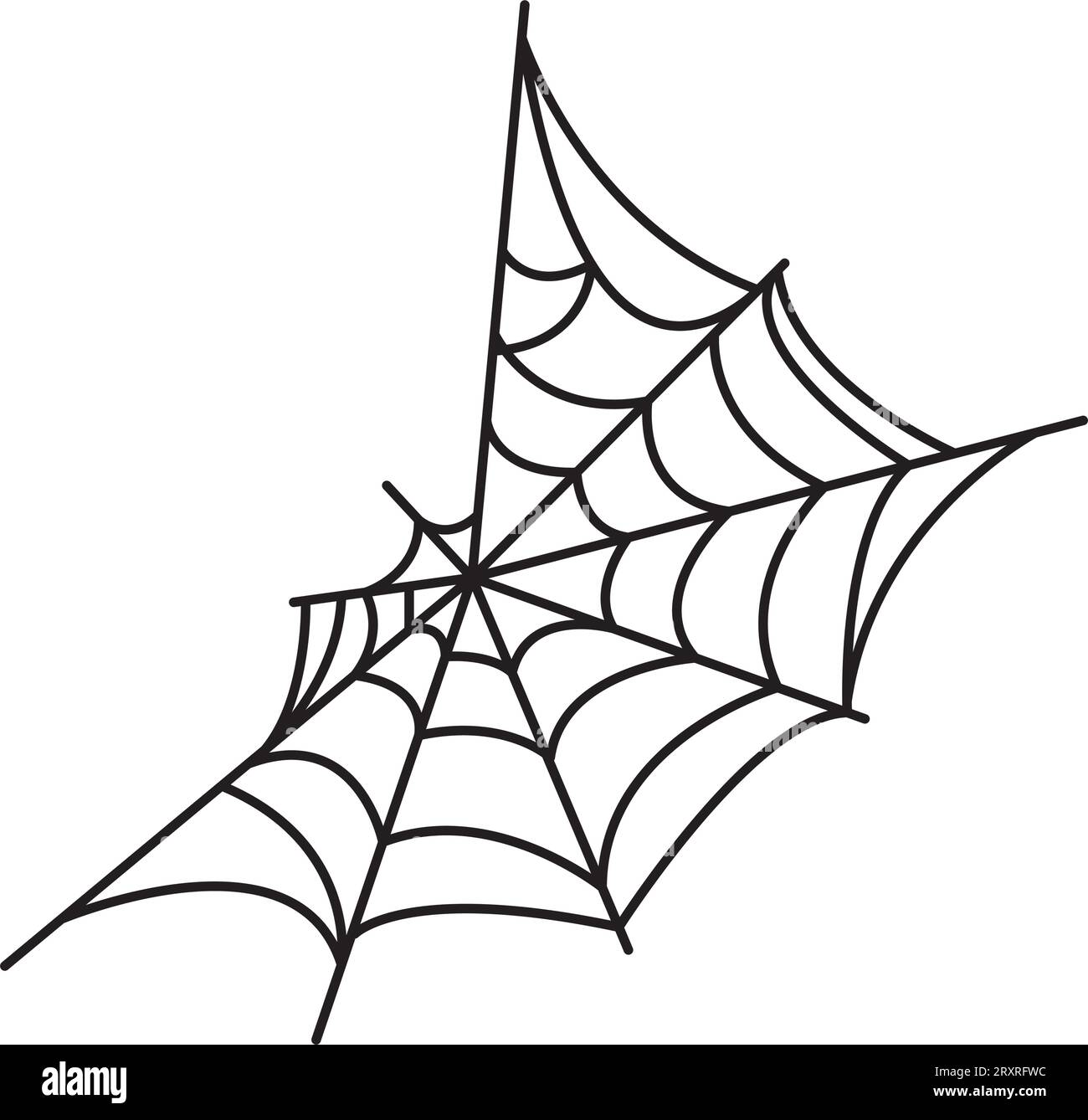 halloween spider web spooky illustration Stock Vector Image & Art - Alamy