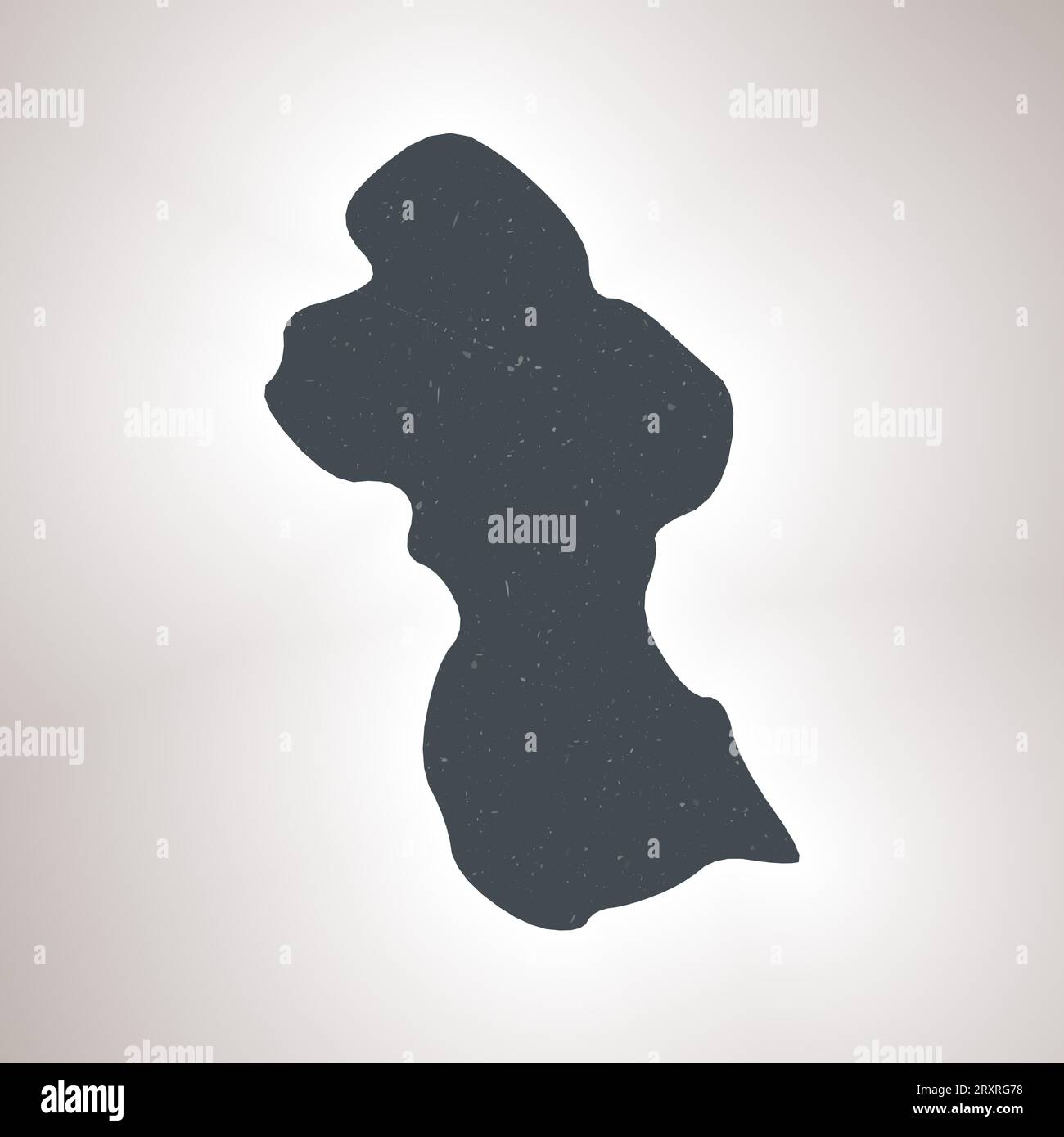 Guyana outline silhouette map illustration hi-res stock photography and ...