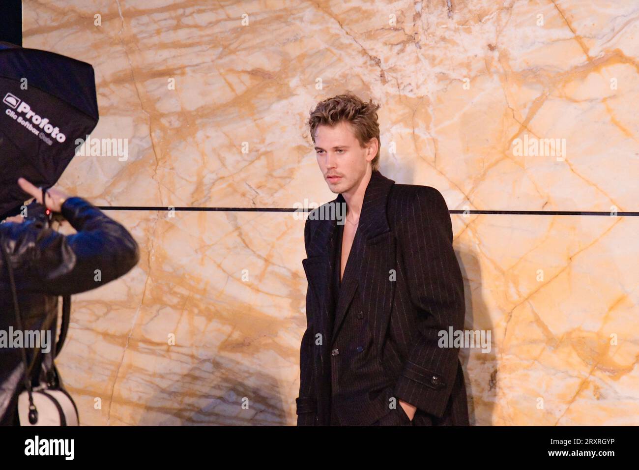 Paris, France. 26th Sep, 2023. Austin Butler attends the Saint Laurent ...