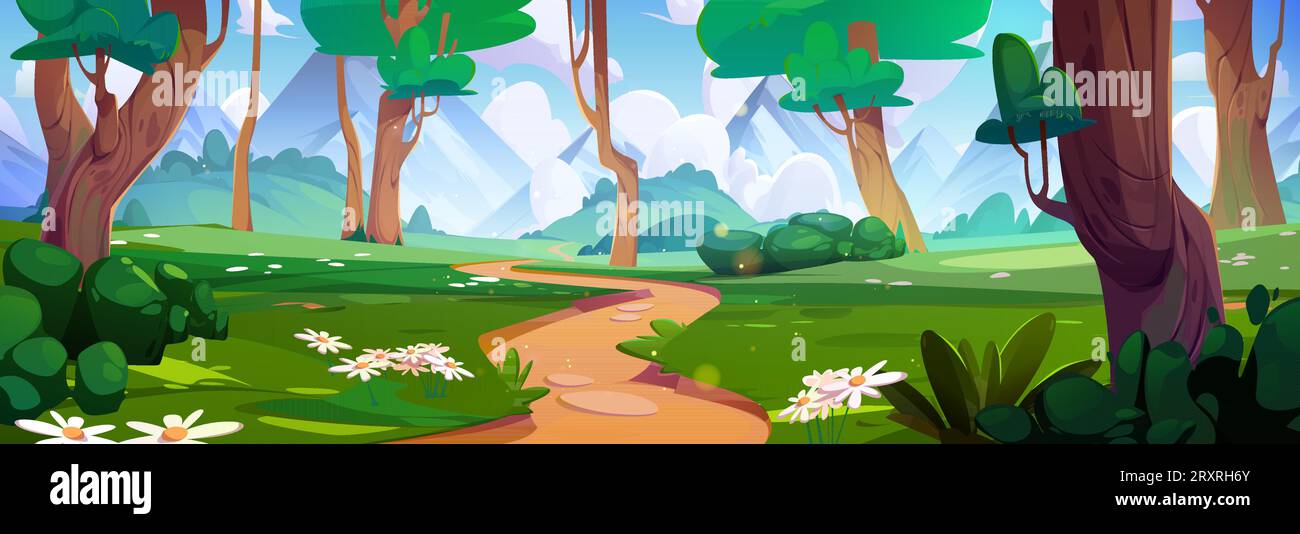 Blue ridge pathway Stock Vector Images - Alamy