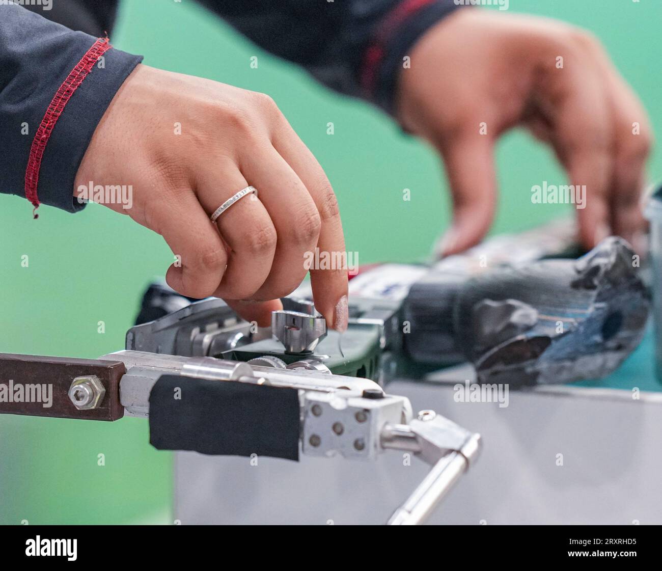 Hangzhou, China's Zhejiang Province. 27th Sep, 2023. Sift Kaur Samra of ...