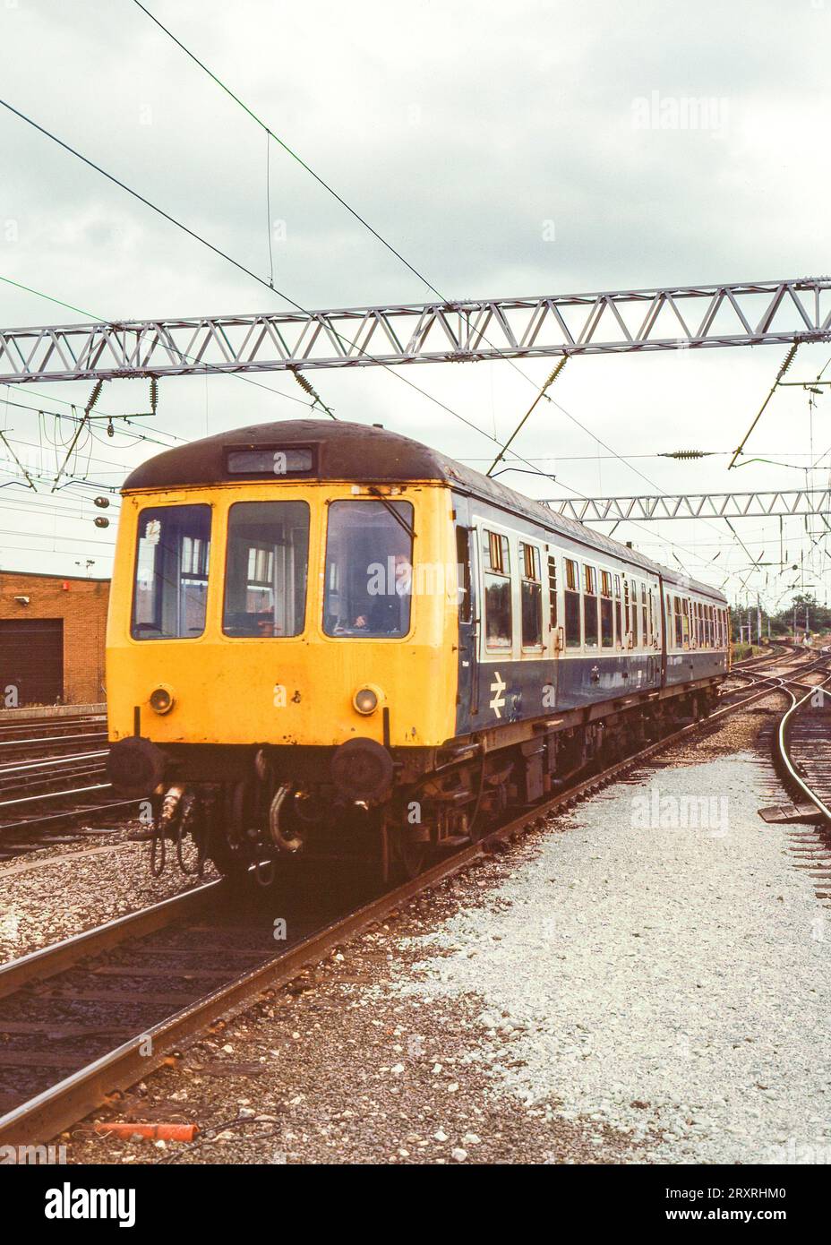 Diesel local passenger train Stock Photo - Alamy