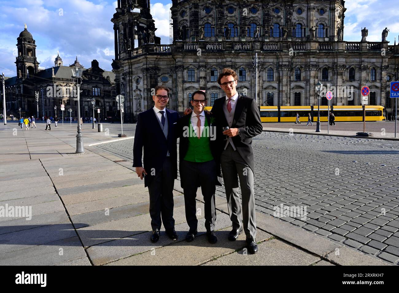Gustavo Aceves, Georg Prinz von Sachsen, Gaudenz von Küenburg beim ...