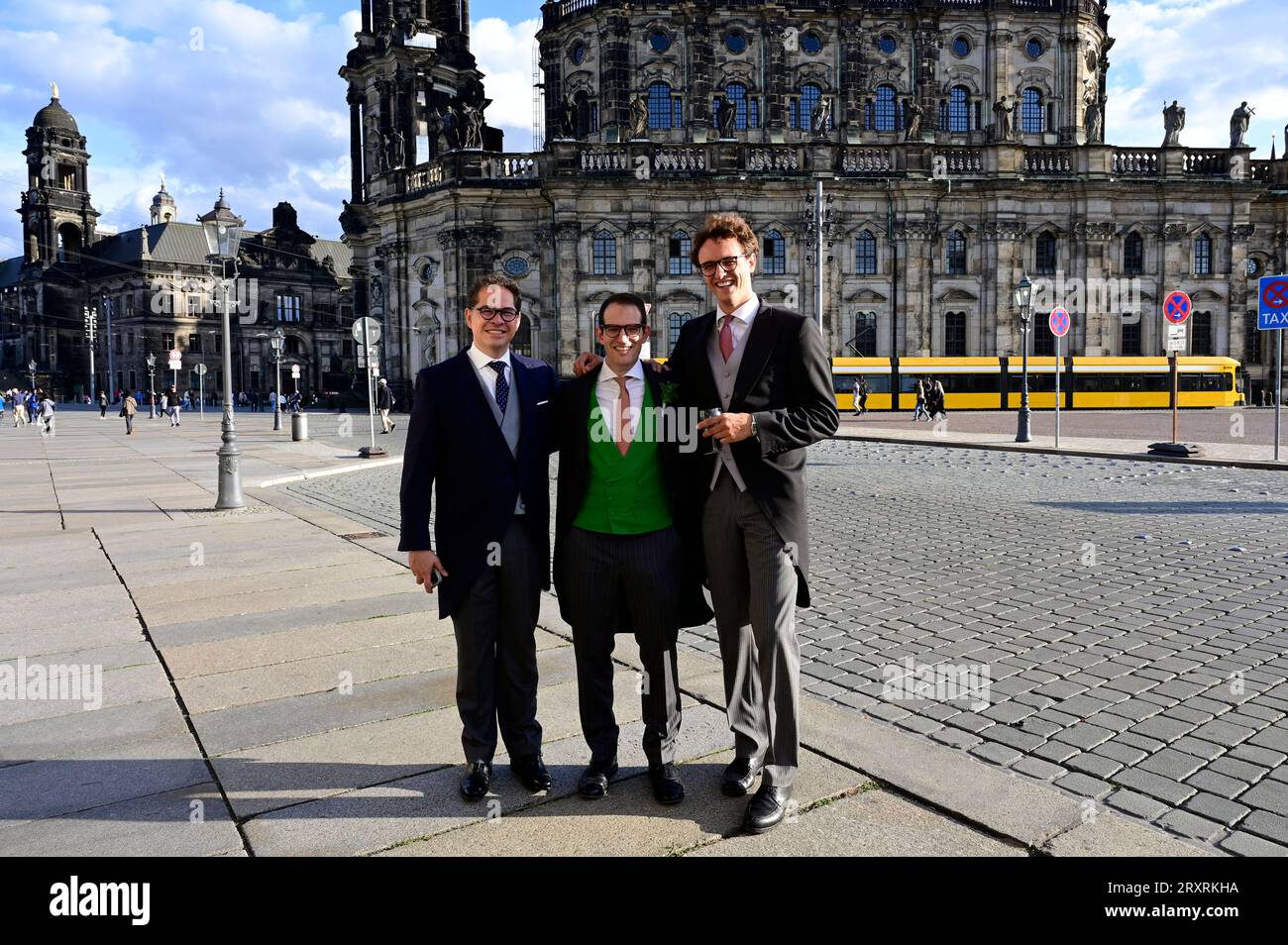 Gustavo Aceves, Georg Prinz von Sachsen, Gaudenz von Küenburg beim ...