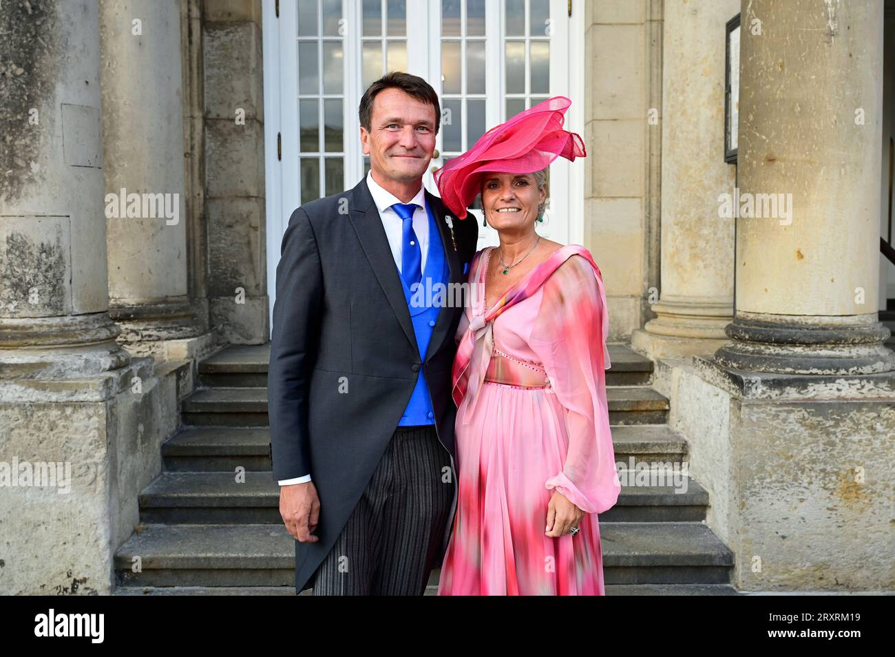 Philippe und Ewa de Saporta beim Empfang anlässlich der Trauung von ...