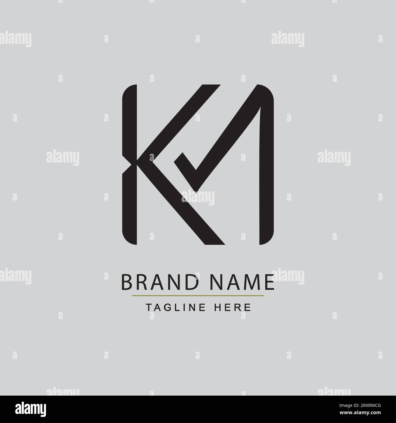 KM logo in vector form. company logo, brand, name Stock Vector Image ...
