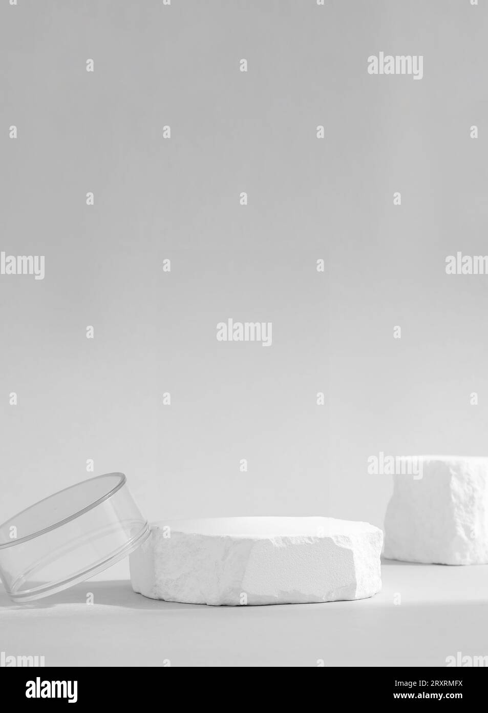 White background for products showcase, hi res images Stock Photo - Alamy