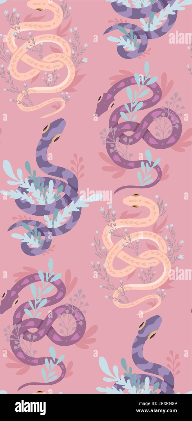 Curled snakes Stock Vector Images - Alamy