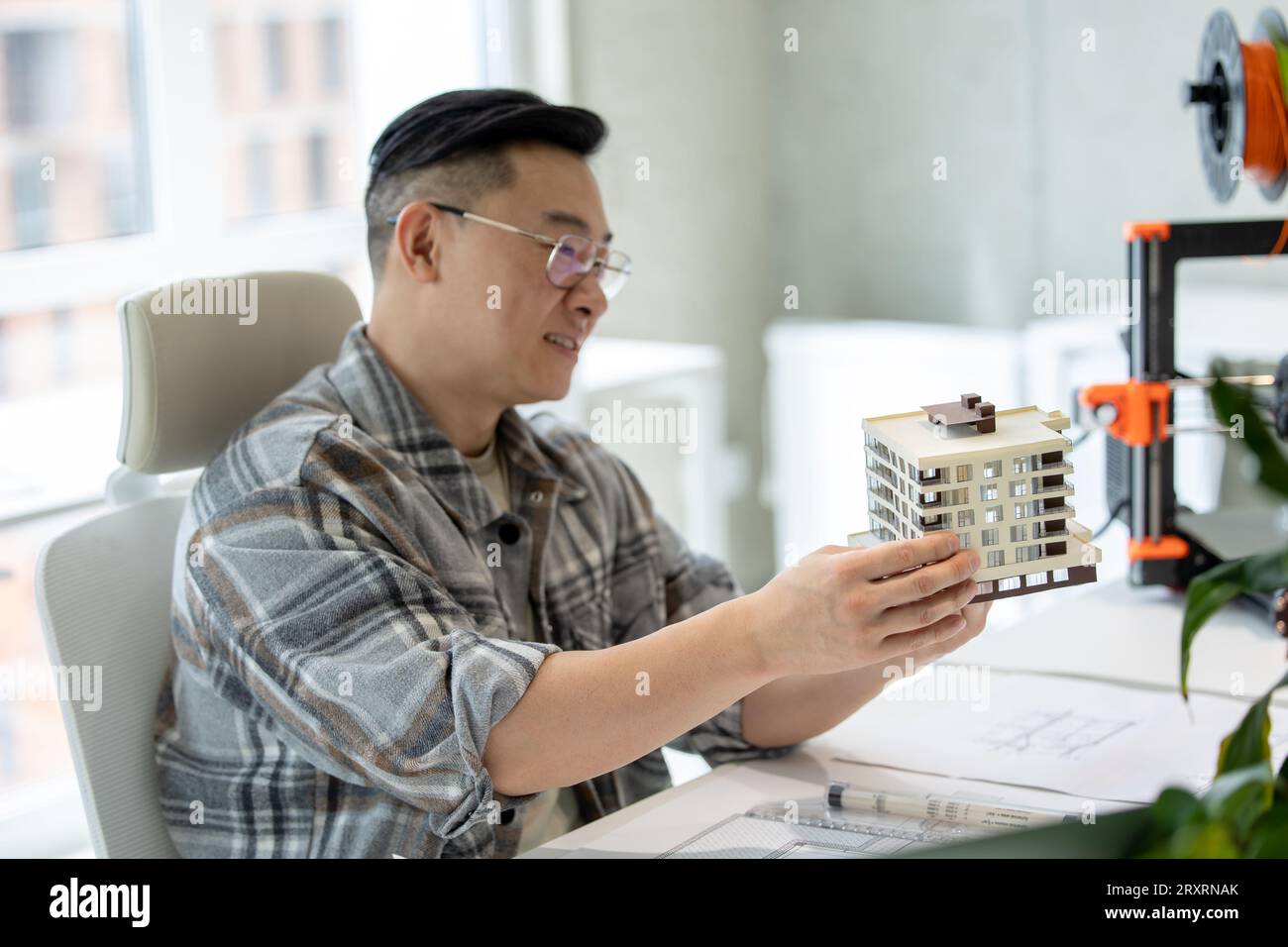 Engineer making 3d model printer hi-res stock photography and images ...