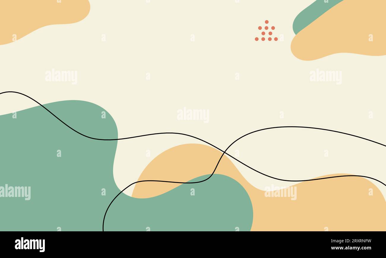 Pastel abstract background vector. Geometric shapes and lines curved ...