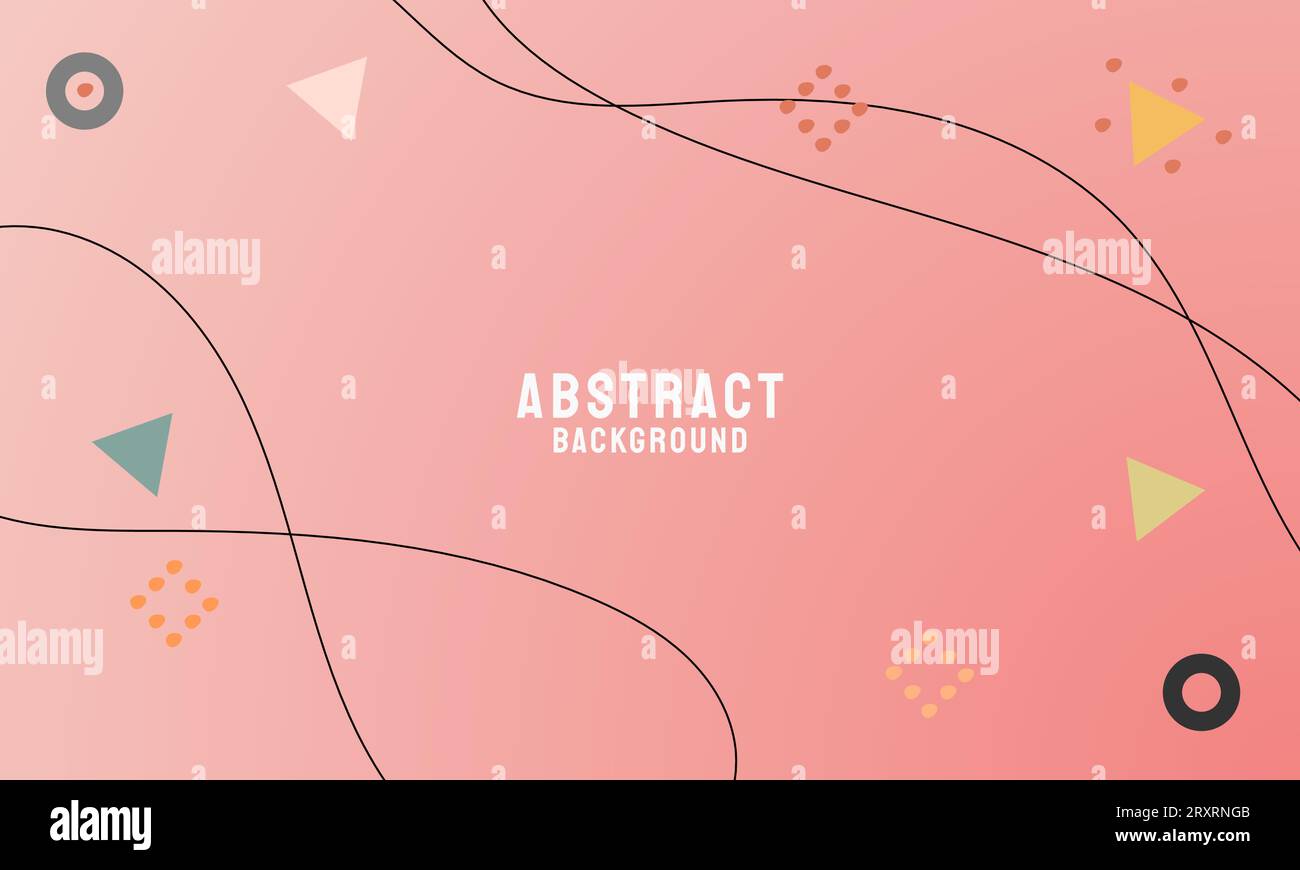 Abstract background of element shapes, dynamic line art. Minimalist ...