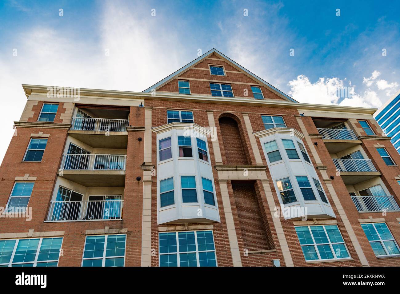 residential building architecture. residential house building with ...