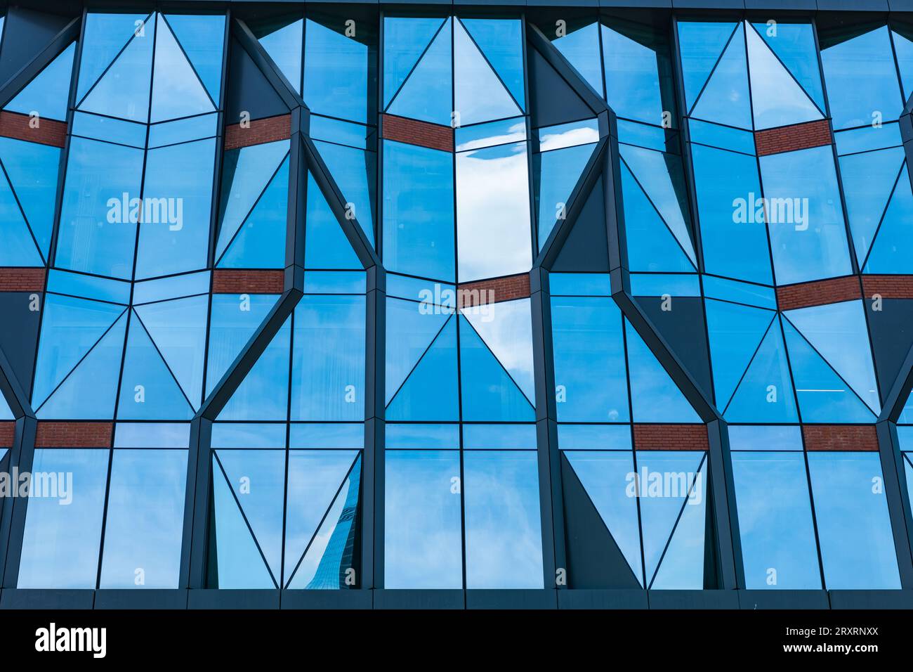 abstract geometric building. urban design. architectural engineering ...