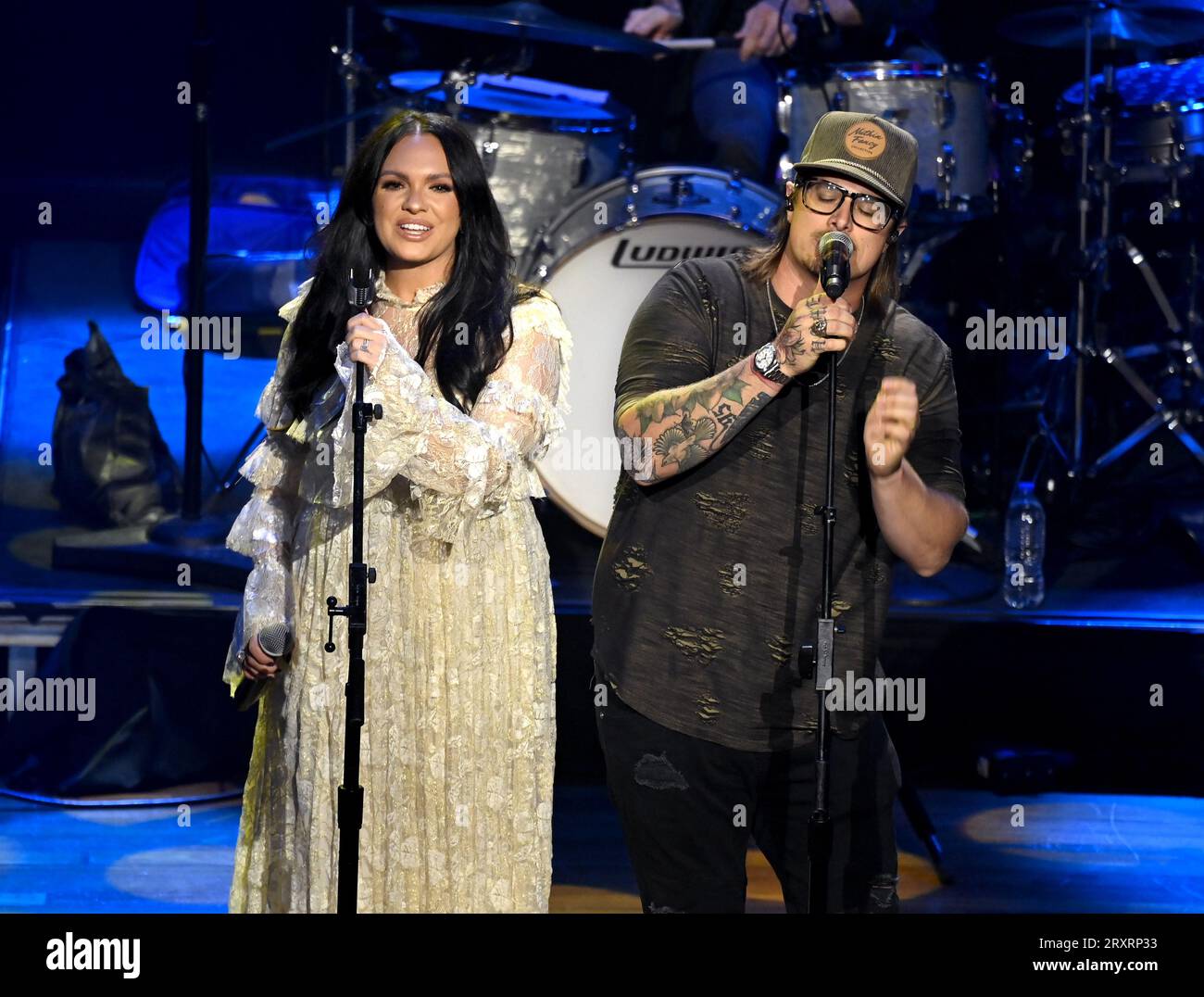 Nashville, USA. 26th Sep, 2023. Renee Blair and HARDY onstage at the ...