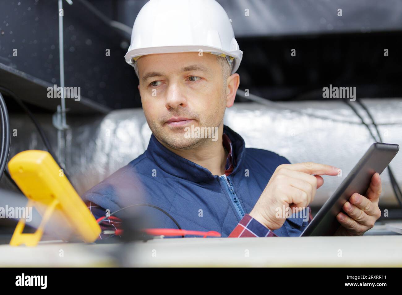 Helmet testing hi-res stock photography and images - Alamy