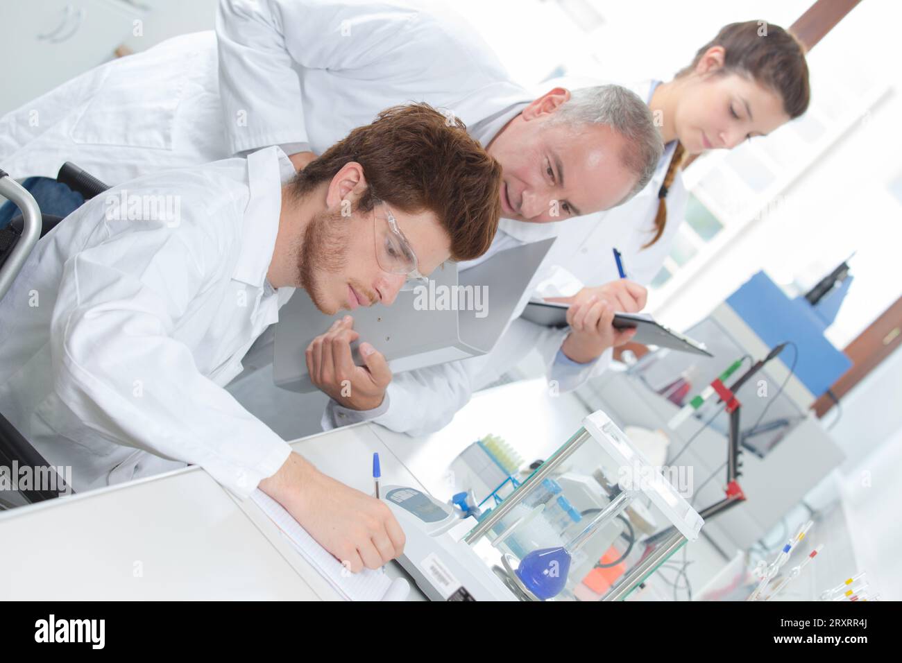 concept of disable student and laboratory Stock Photo - Alamy