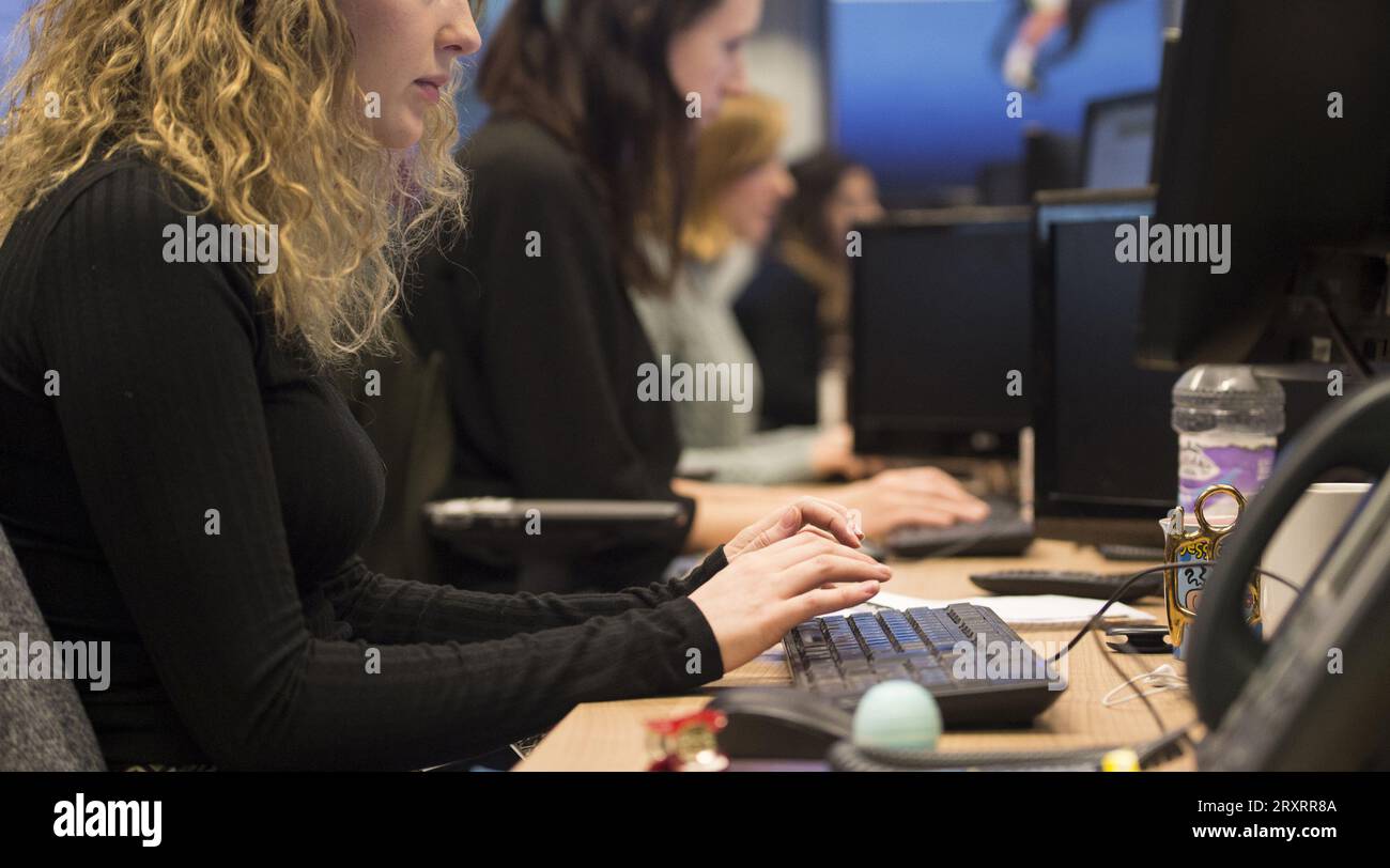 PA file photo of women working in an office. See PA Feature IRISH ...