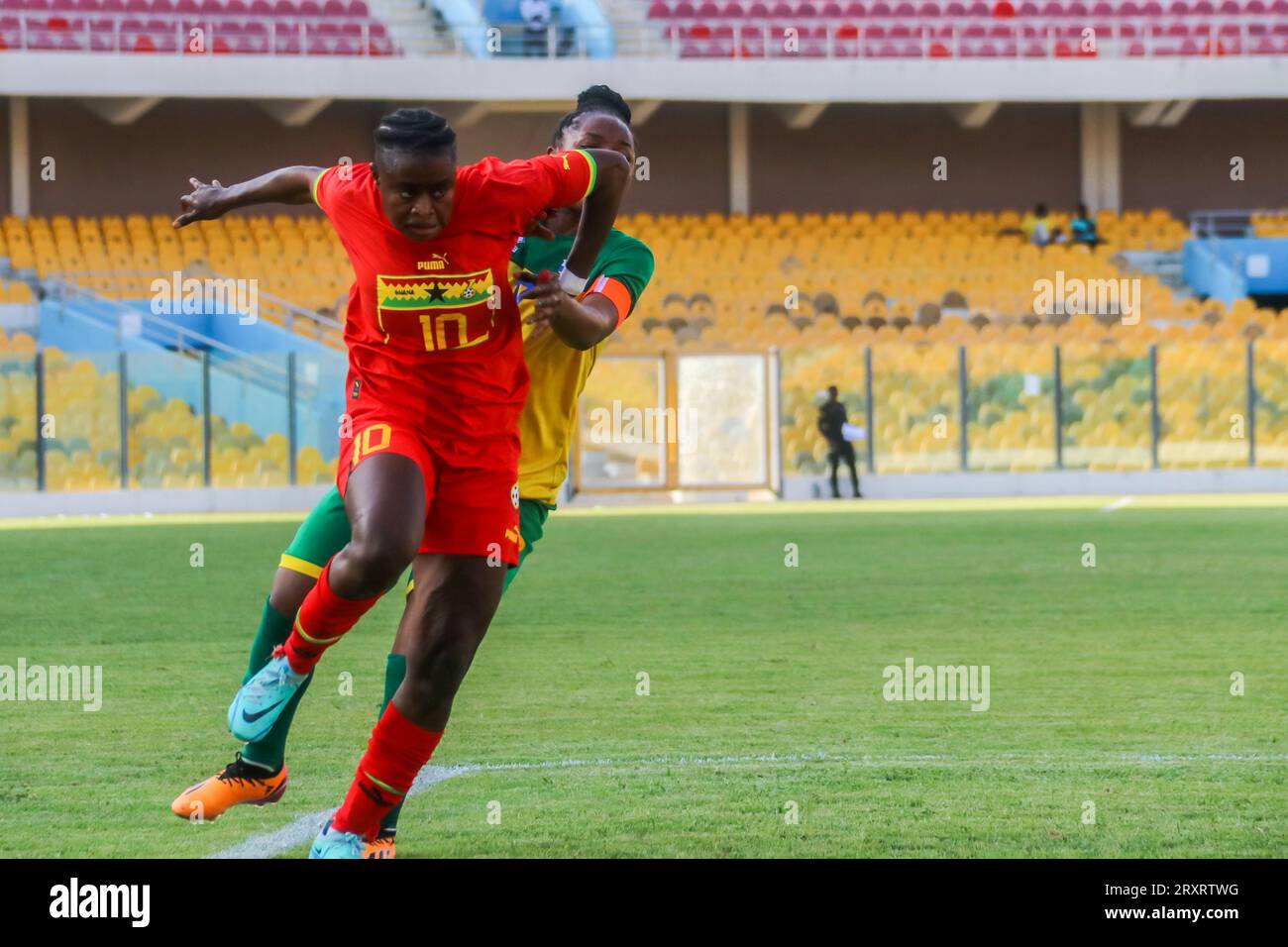 ACCRA, GHANA - SEPTEMBER 26: PRINCELLA ADUBEA of Ghana and NIBAGWIRE ...