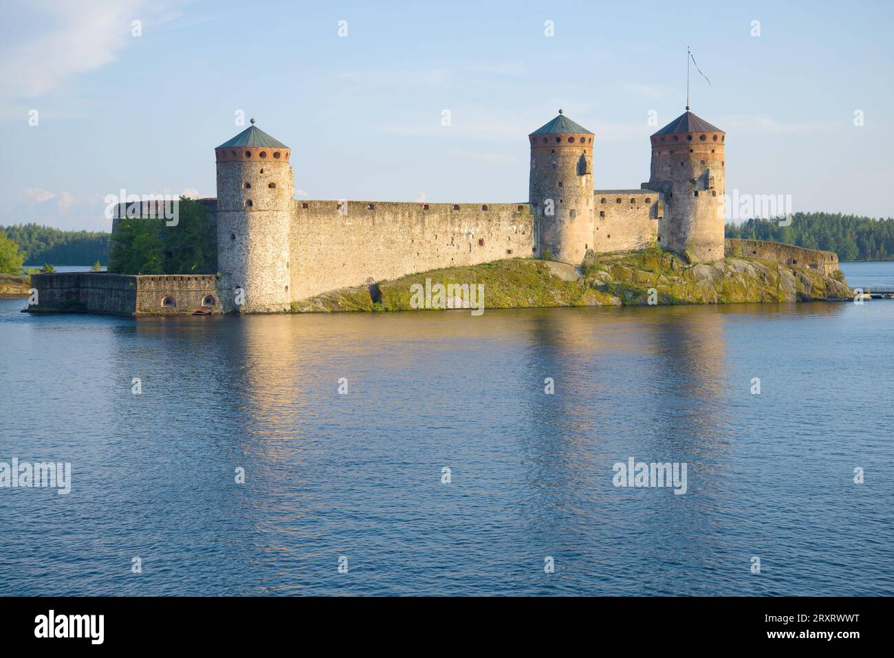 Olavinlinna castle water castle savonlinna hi-res stock photography and ...