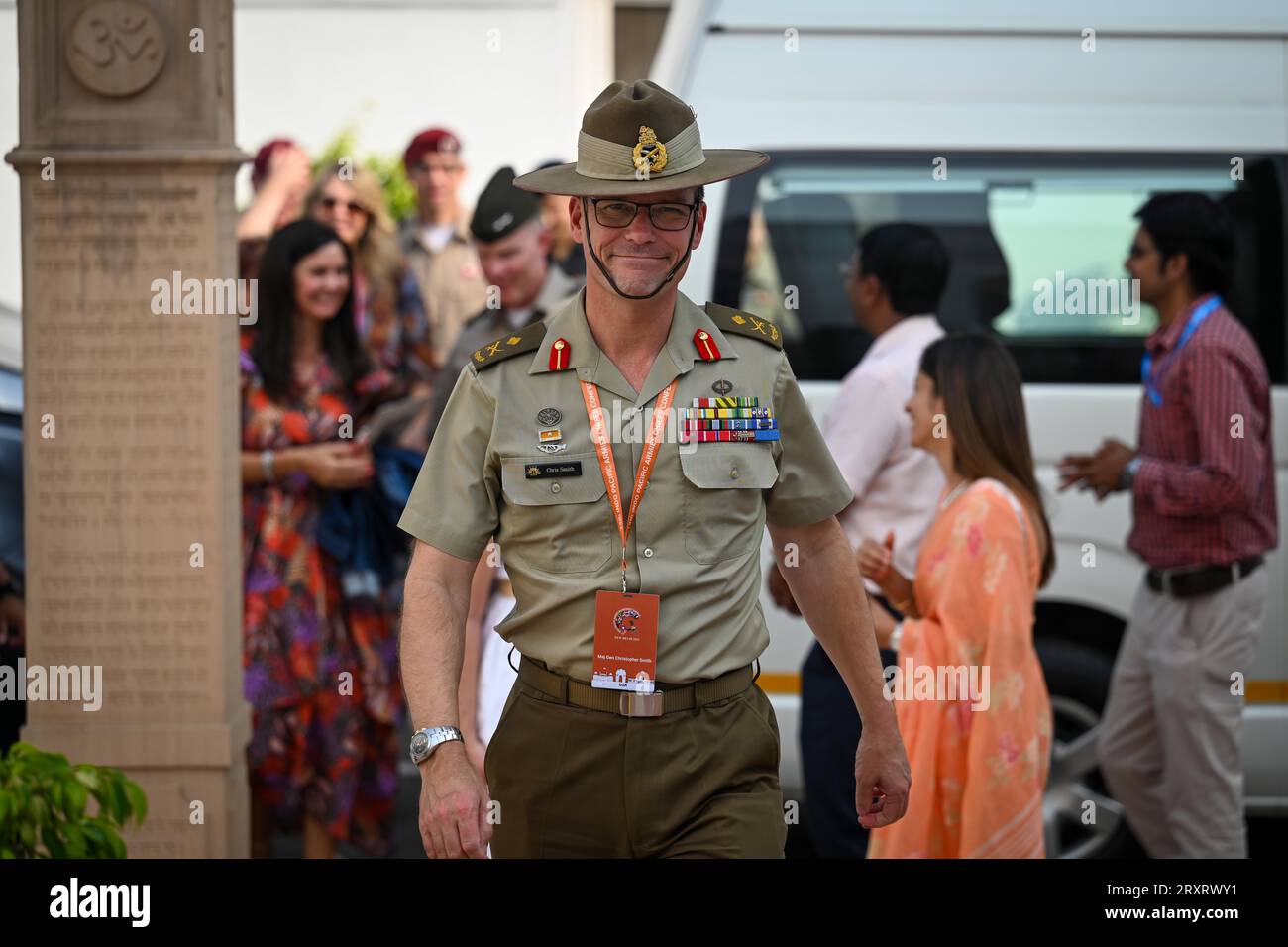 NEW DELHI, INDIA - SEPTEMBER 26: Major General Smith, Deputy Commanding ...