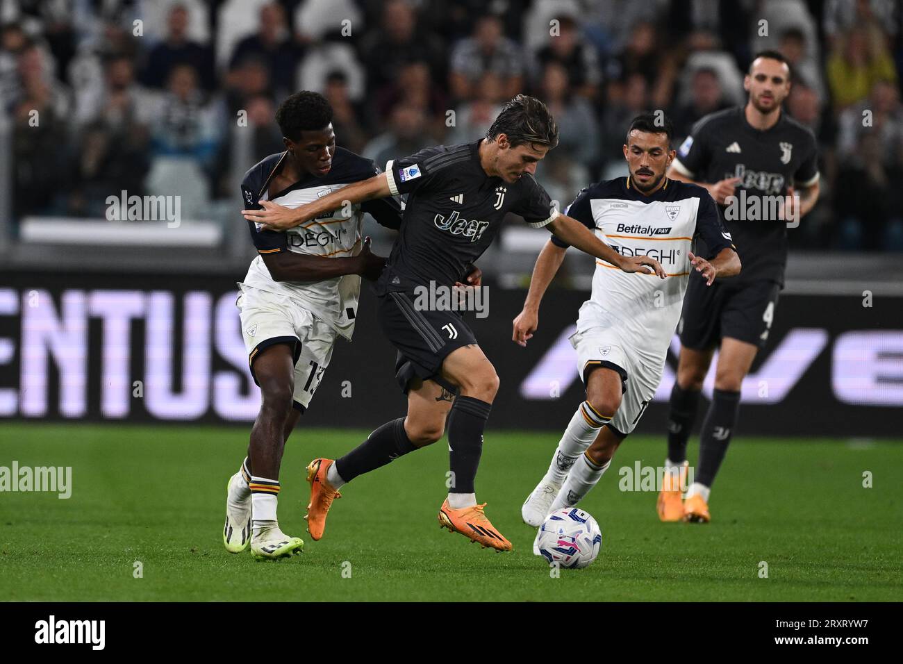 Patrick Dorgu (Lecce)Nicolo Fagioli (Juventus)Nicola Sansone (Lecce ...
