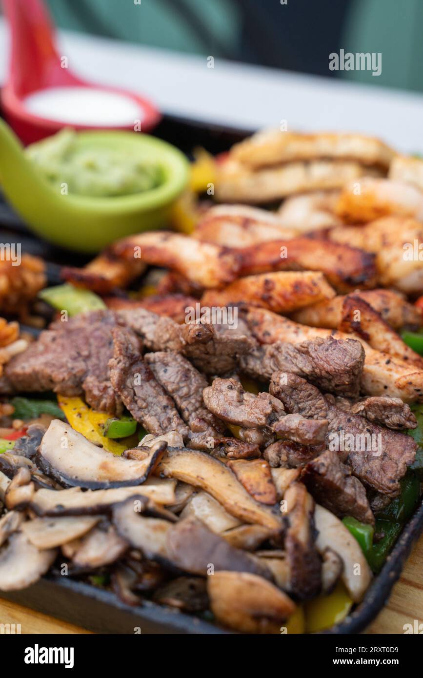 grilled meat with vegetables Stock Photo - Alamy