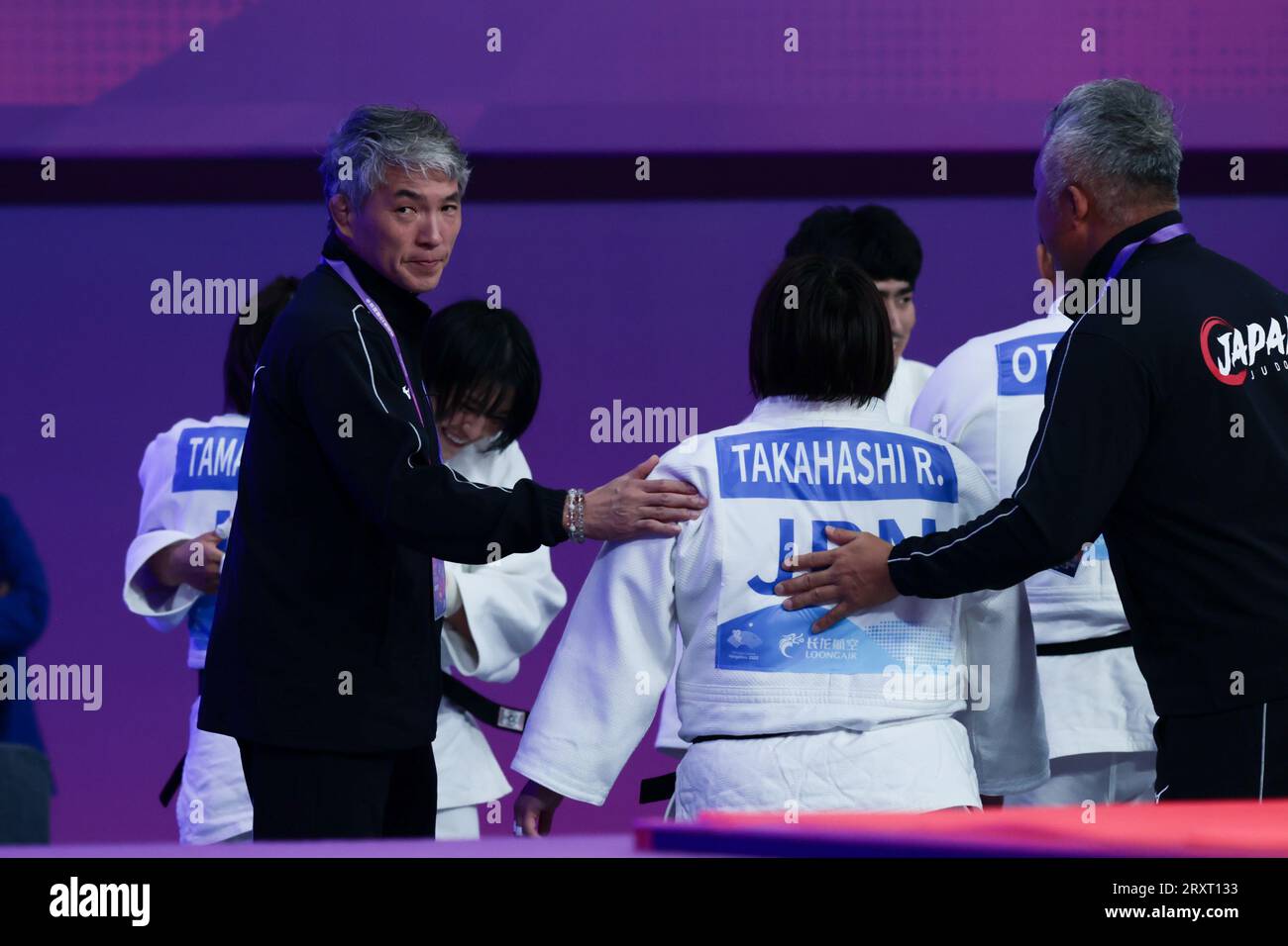 (L-R) Katsuyuki Masuchi, Ruri Takahashi, /Keiji Suzuki (JPN), SEPTEMBER ...