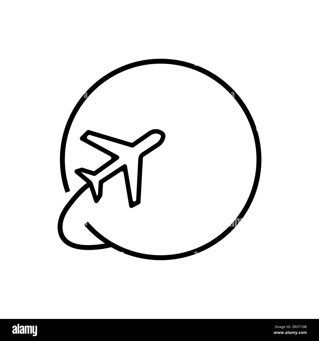 World map airplane flight Black and White Stock Photos & Images - Alamy