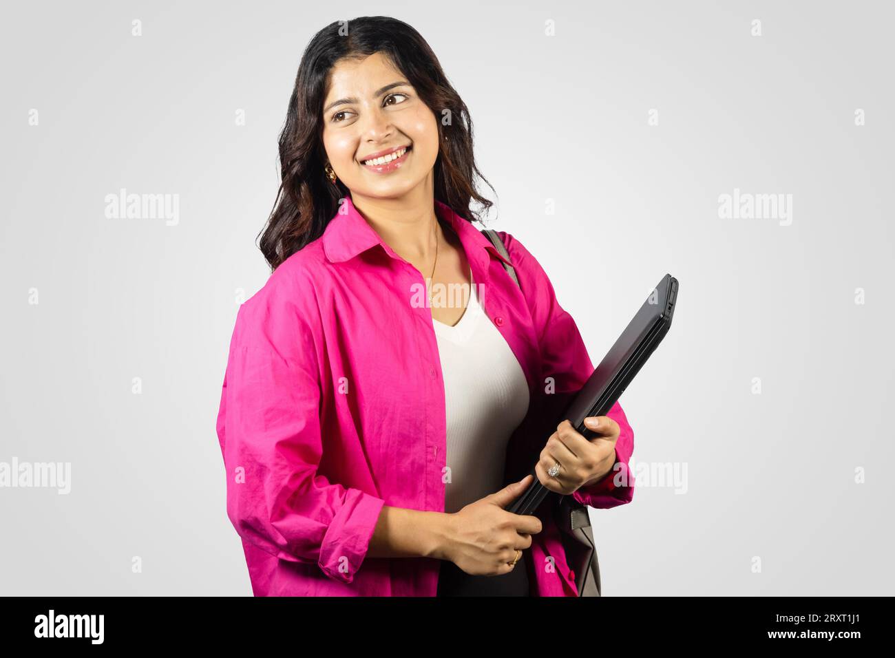 Young and Beautiful Asian Nepalese Student Abroad Study Giving gestures ...