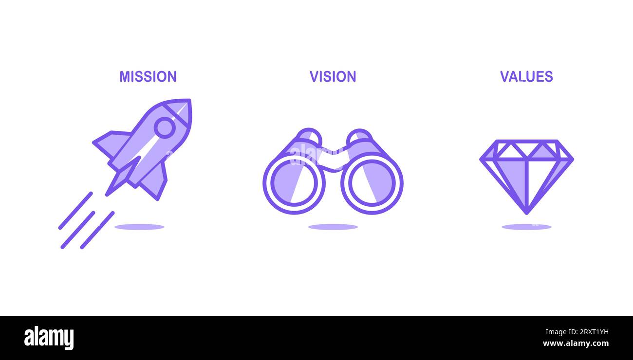 Mission vision and values vector vectors hi-res stock photography and ...