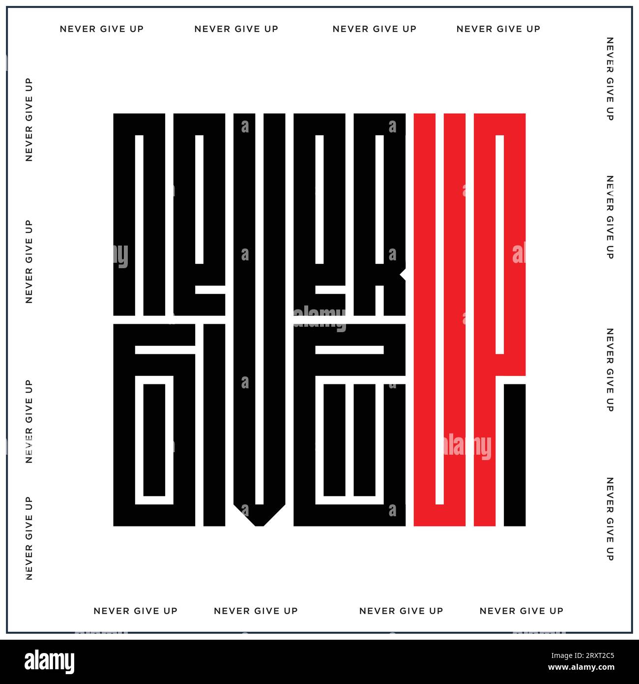 Modern Calligraphy Never Give Up text effect, Typography Never Give Up ...