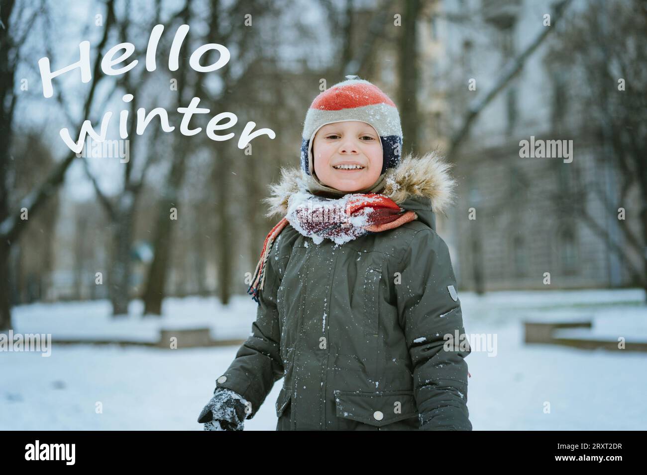 Hello winter hi-res stock photography and images - Alamy