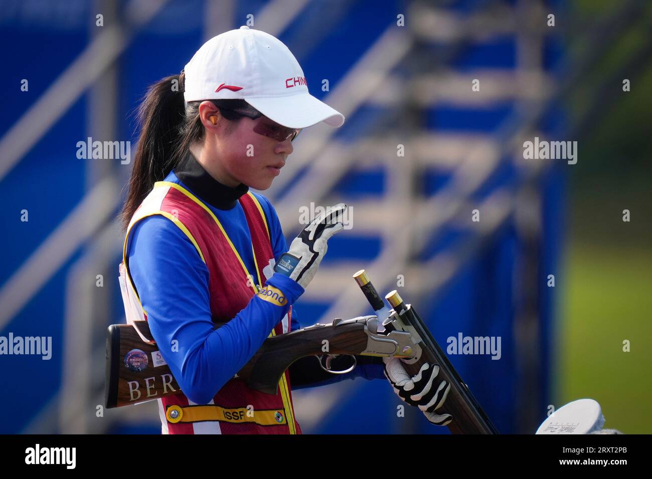 China's Jiang Yiting competes during the Skeet Women's Final at the ...