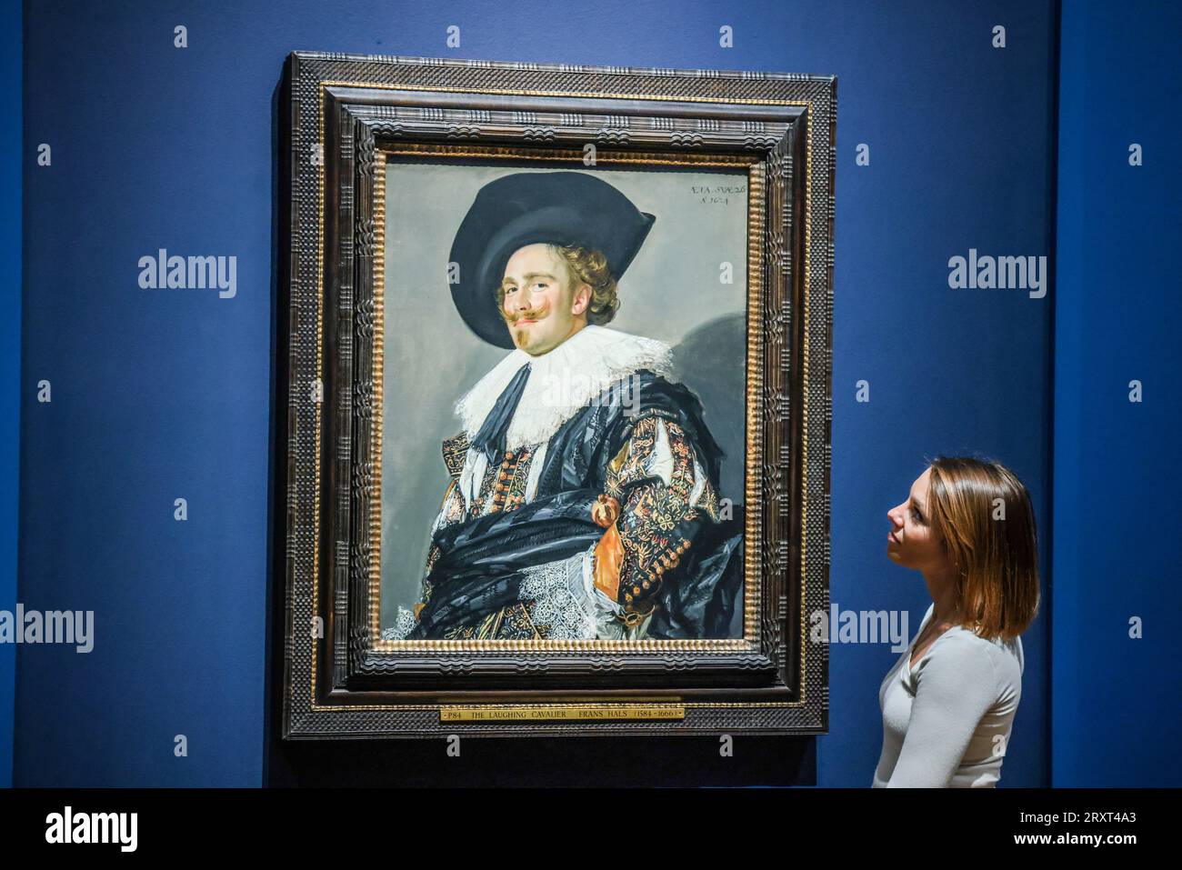 London UK 27 Sep 2023 The Laughing Cavalier oil on canvas 1624The largest exhibition of Frans ...