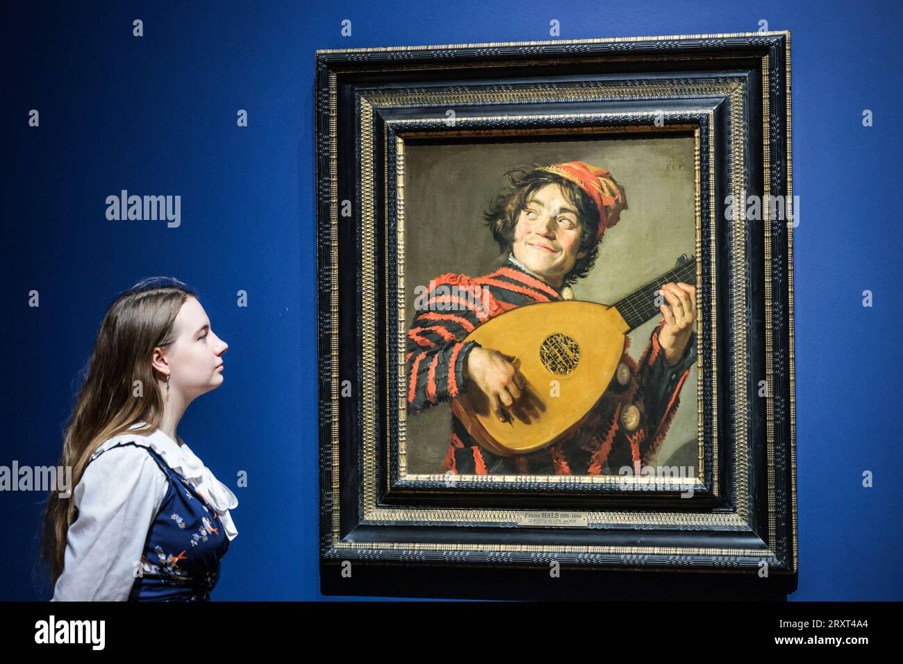 London UK 27 Sep 2023 The Lute Player oil-on-canvas painting from 1623 ...