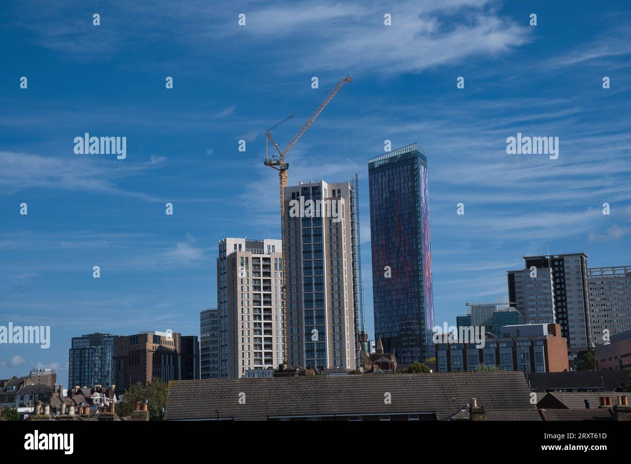 Central Croydon's ever changing skyline in South London, England, UK ...