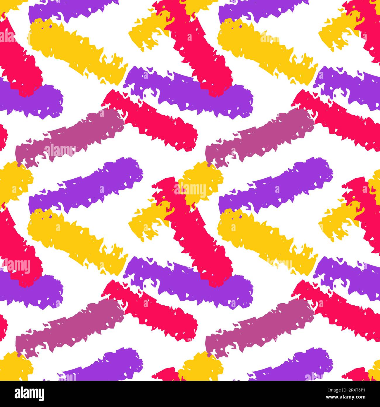 Seamless pattern of charcoal crayon pencil colored emphasis, squiggles ... Seamless pattern of charcoal crayon pencil colored emphasis, squiggles ...